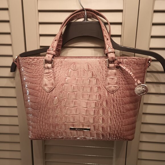 Brahmin | Bags | Brahmin Mini Misha Melbourne Satchel Terra Cotta Warm ...
